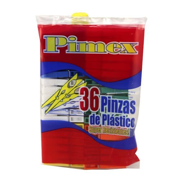 PINZAS PLASTICAS CON 36 PIEZAS [2306] : Comercial Treviño