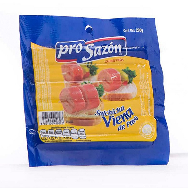 SALCHICHA VIENA PROSAZON 200 GR [2963] : Comercial Treviño