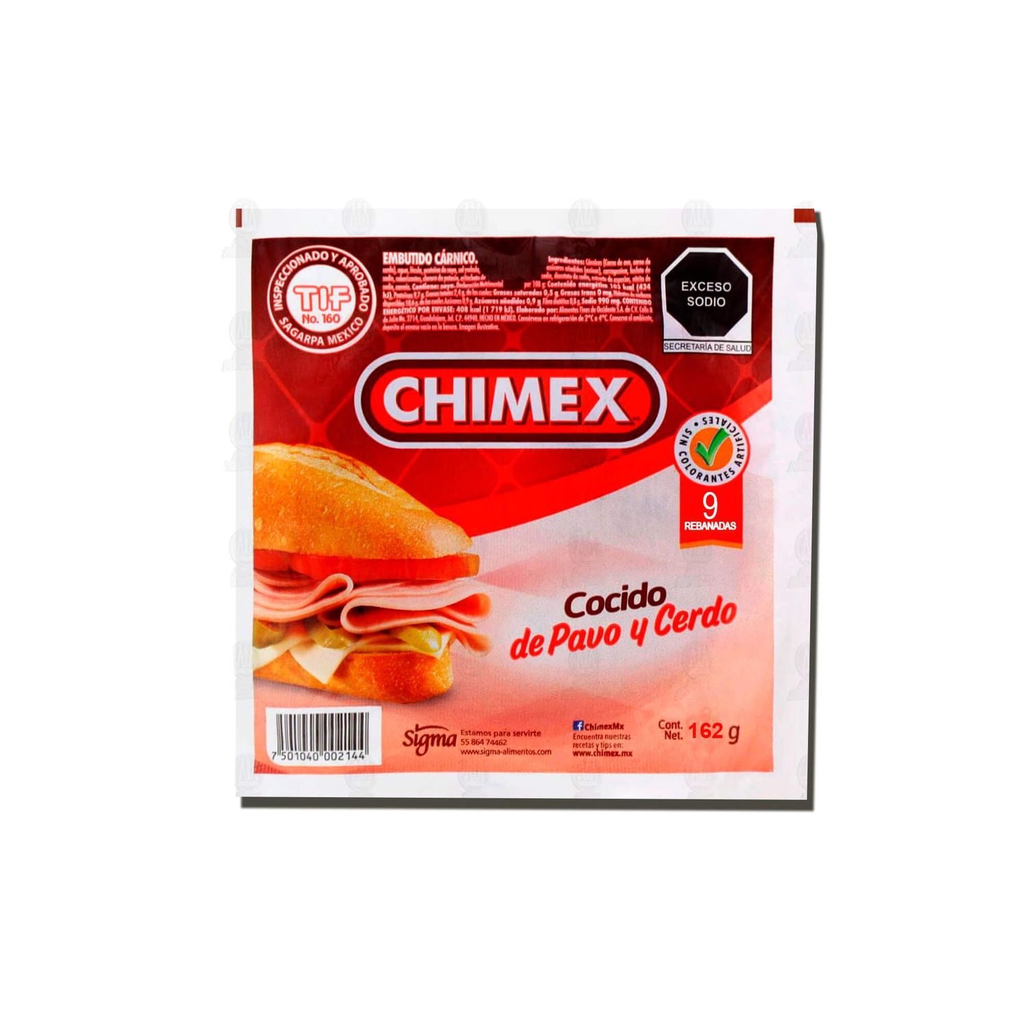JAMON COCIDO CHIMEX [3013] : Comercial Treviño