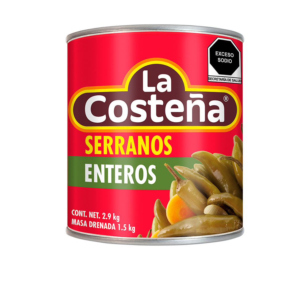 CHILE SERRANO LA COSTEÑA 2.9 KG [495] : Comercial Treviño