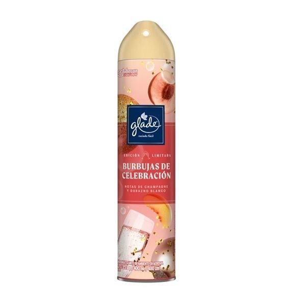 AROMATIZANTE GLADE AEROSOL 400 ML CHAMPAGNE [5957] : Comercial Treviño